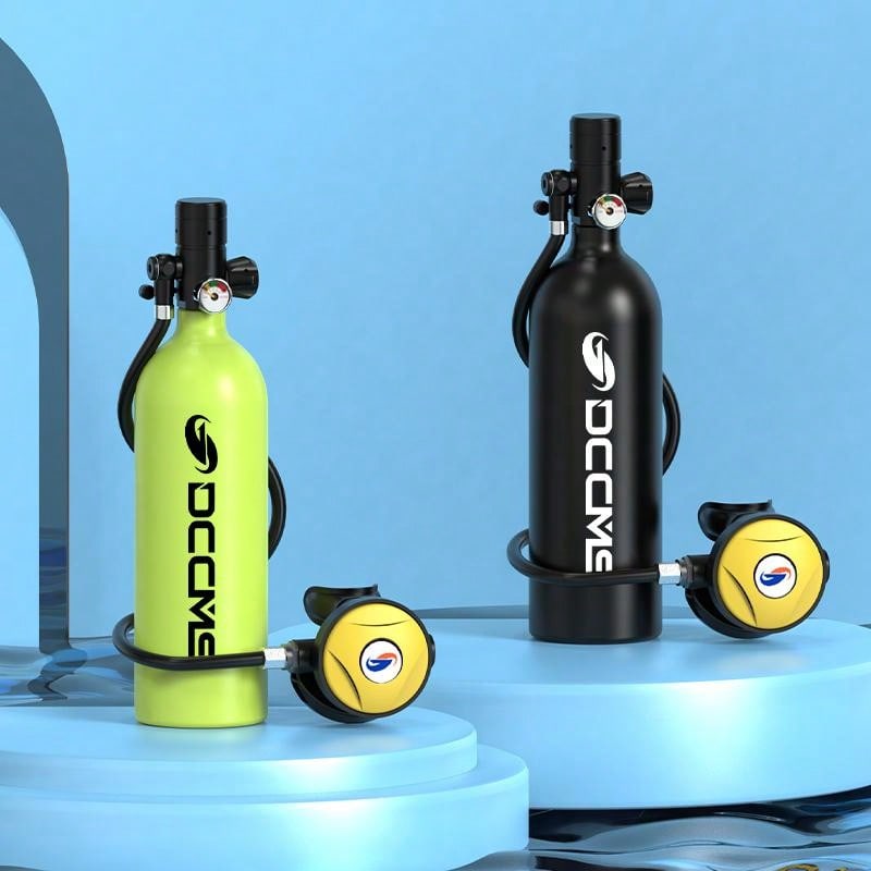DCCMS Mini Scuba Tank Diving Gear For Diver 1L Mini Scuba Tank Oxygen ...