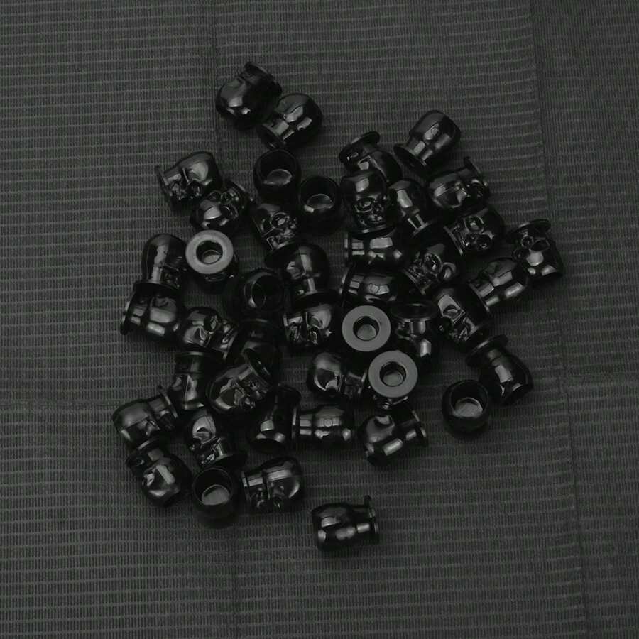 ATOMUS 50PCS Skull Shape Tattoo Ink Cup Black Disposable Creative ...