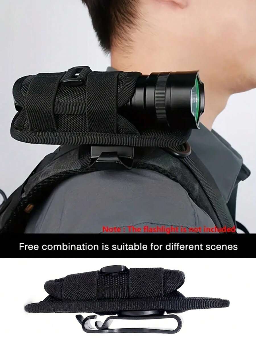 1pc Durable Flashlight Bag ,Flashlight Pouch Holster With 360 Degree ...