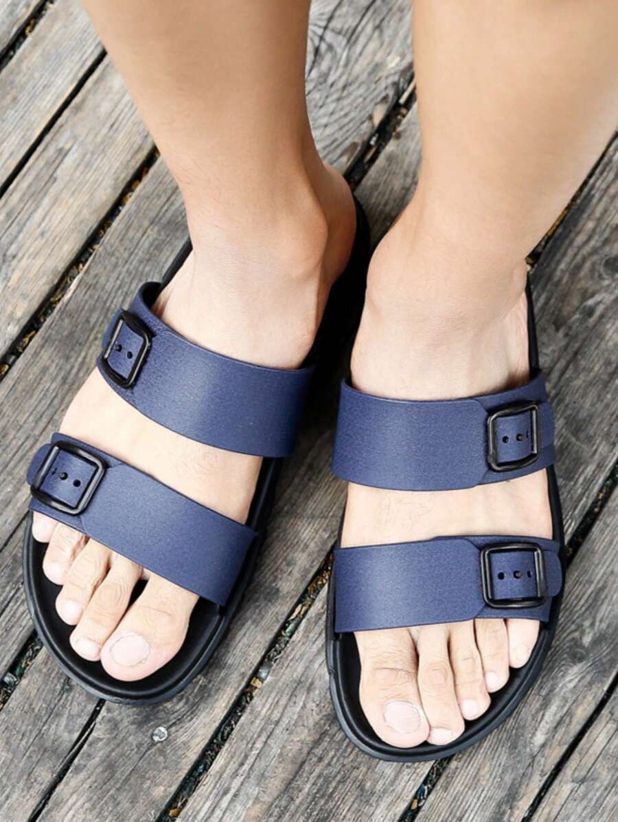 Heren Open teen Licht Huisslippers , Comfortabel Een Band Casual Inloop ...