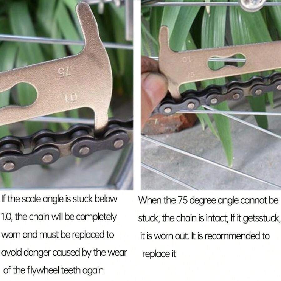 Silver Single Mountain Bike Bicycle Chain Wear Indicator Tool Road ...