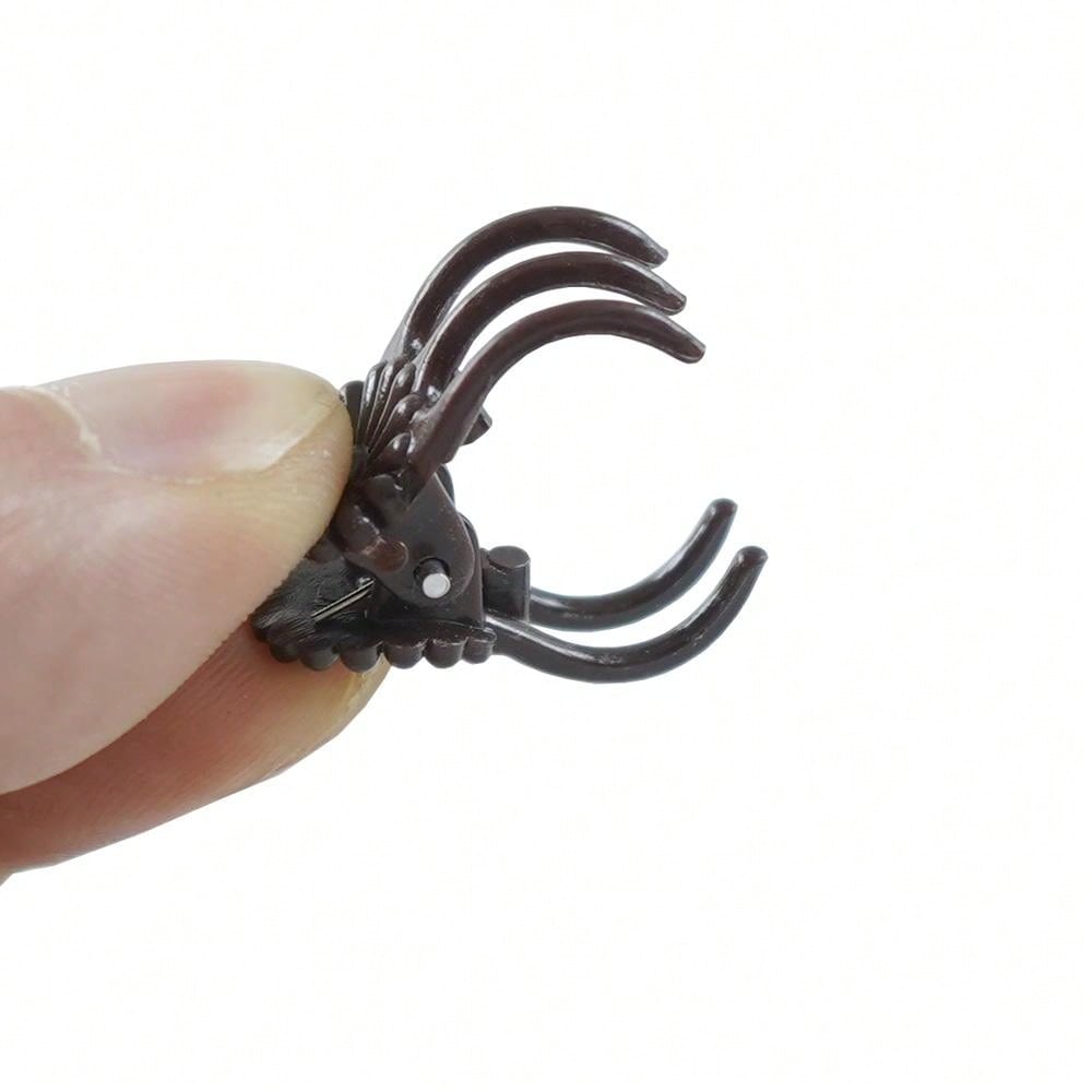 100 5-Claw Brown Orchid Clip Garden Plant Clamp For Climbing Vine Stem ...