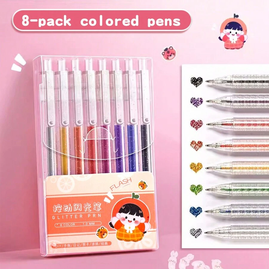 36pcs/Set Colorful Glitter Gel Pens, Perfect For Writing Birthday ...