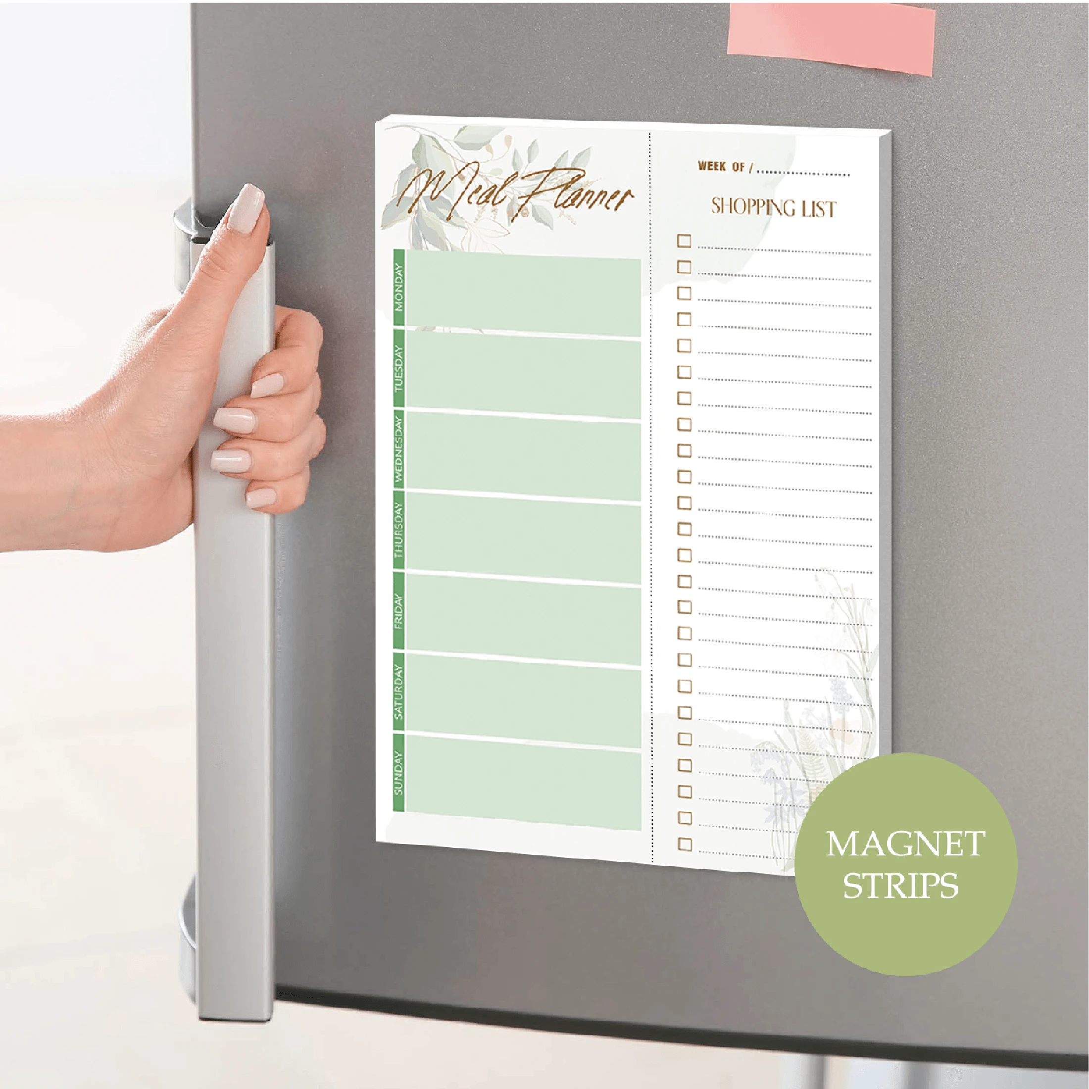 Magnet Large Size Meal Planning Pad - Weekly Meal Planner And Grocery ...