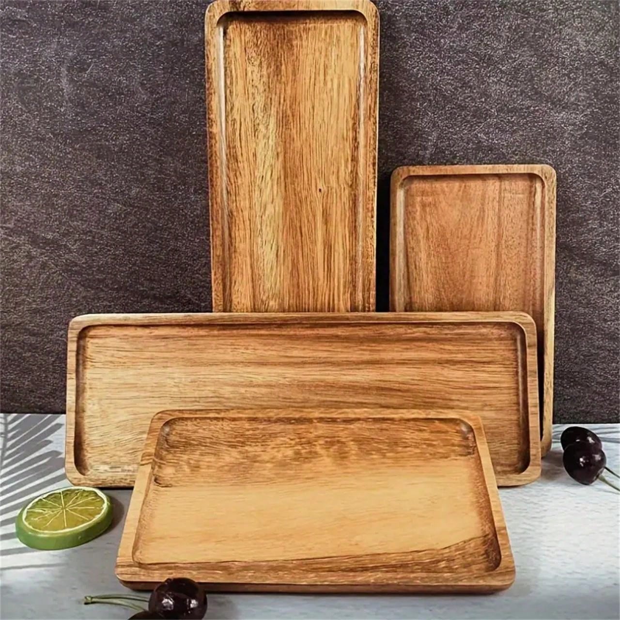 Wooden Counter Tray, Toilet Tray, Appetizer Platter, Creative Tray ...
