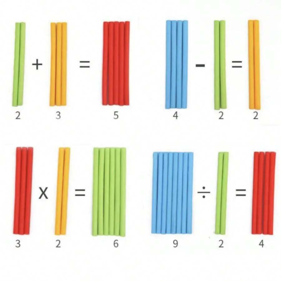 100pcs Colorful Educational Teaching Kids Mathematics Preschool ...