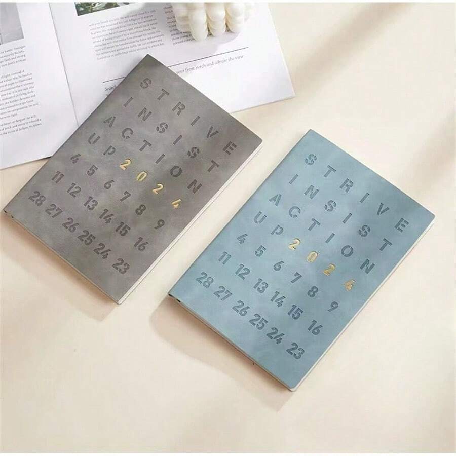 1pc 2024 English Version Schedule Notebook 365 Days Time Management ...