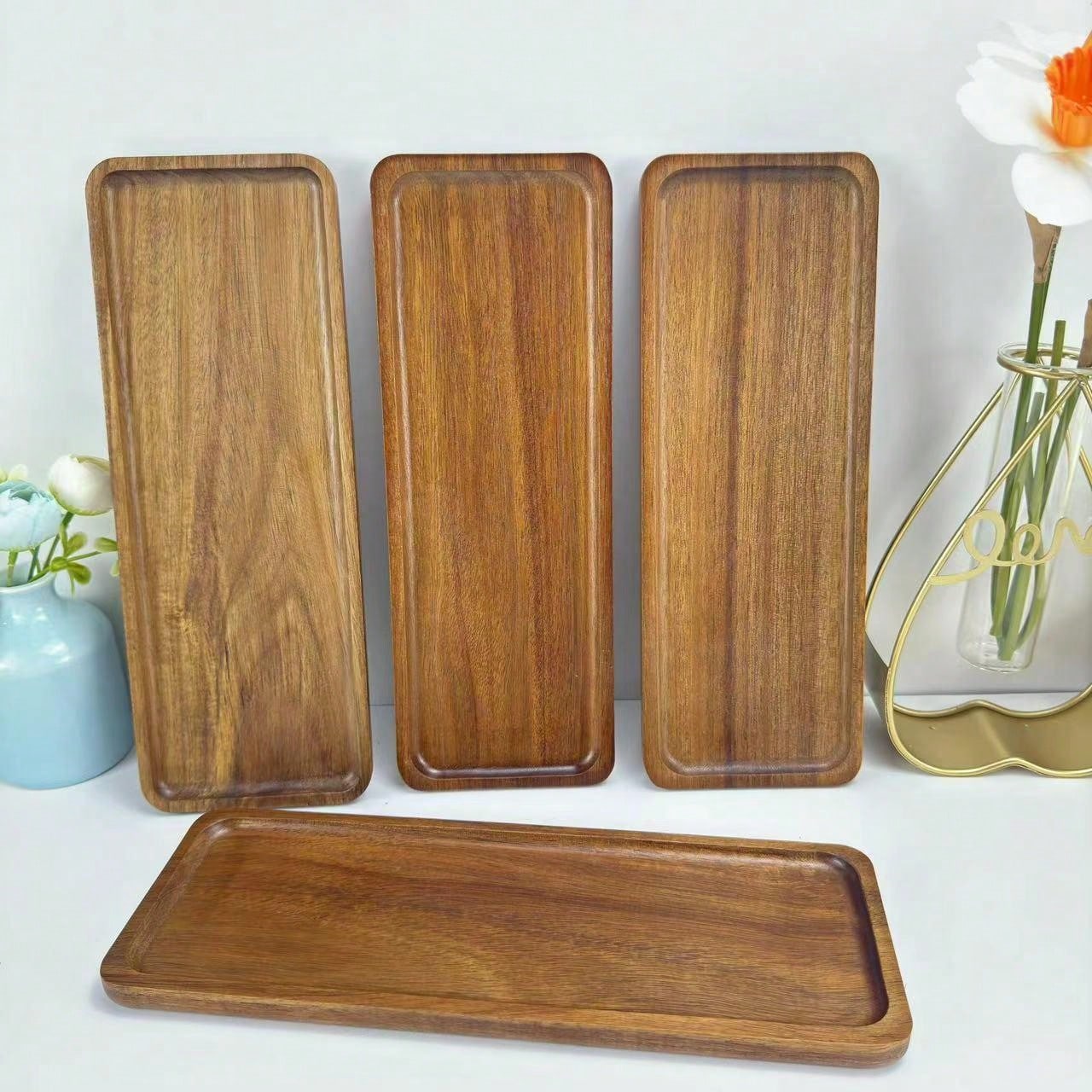 Wooden Counter Tray, Toilet Tray, Appetizer Platter, Creative Tray ...