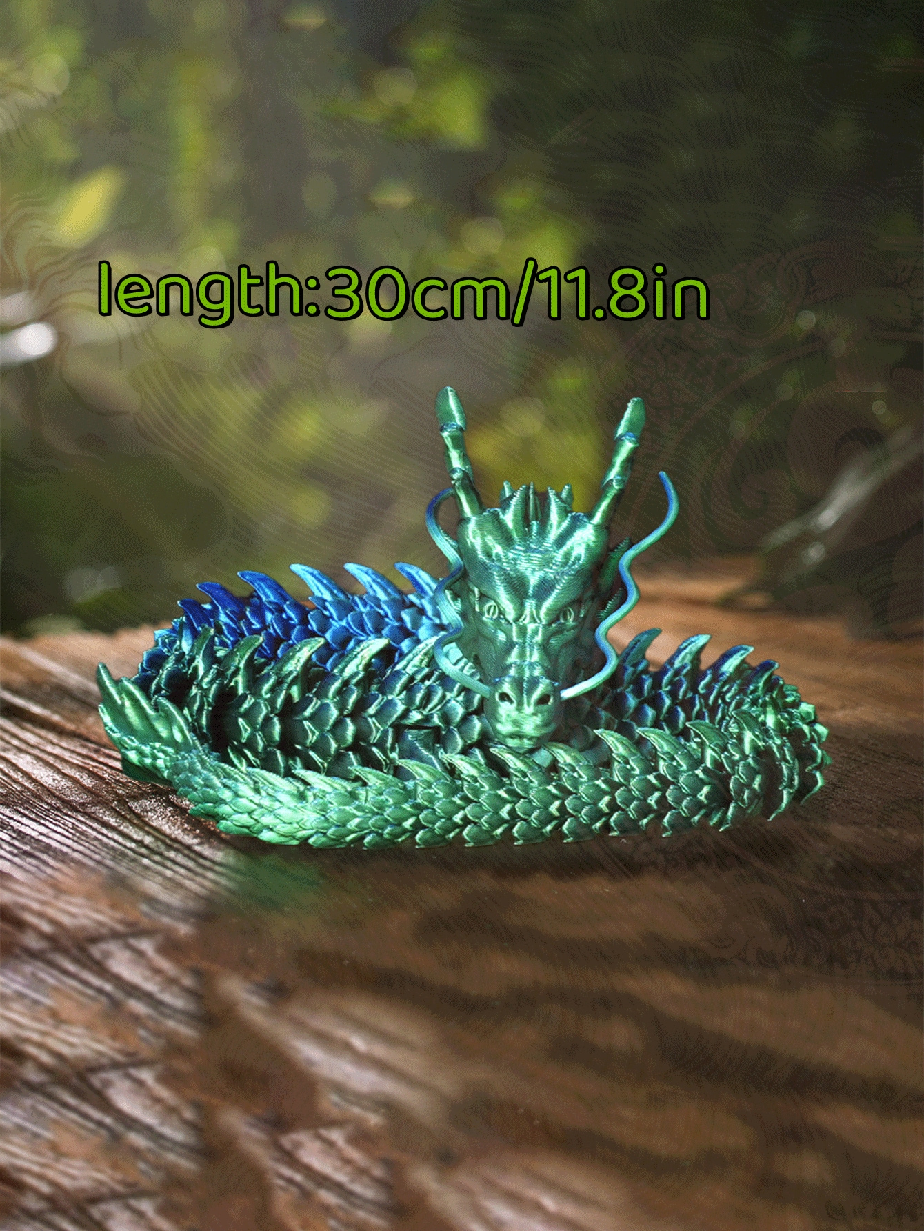 3d Printed Chinese Dragon Figurine With Articulated Joints, Creative ...