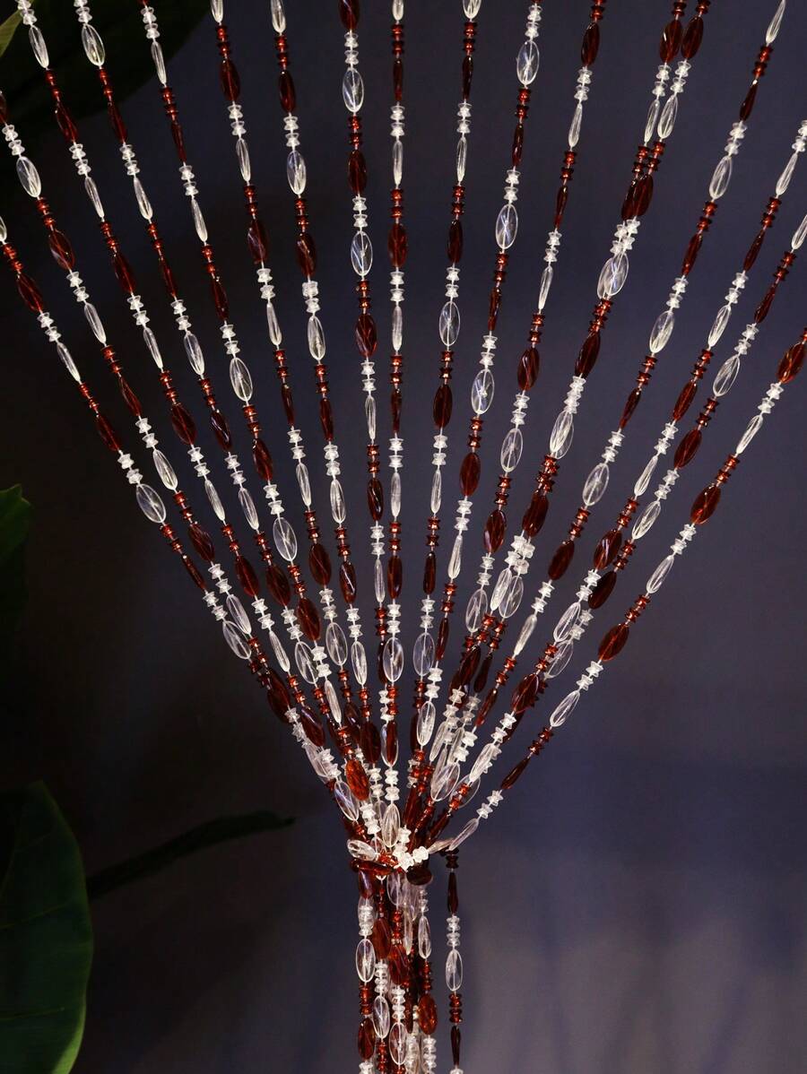 1pc Plastic Beaded Curtain, Spiral Door Curtain, Living Room Divider ...