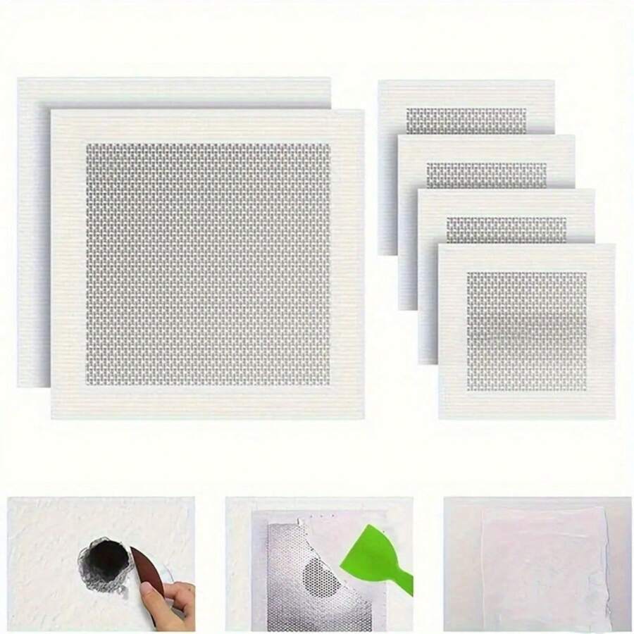 10pcs Drywall Patch Repair Kit, Including Aluminum Repair Patch, Fiber ...