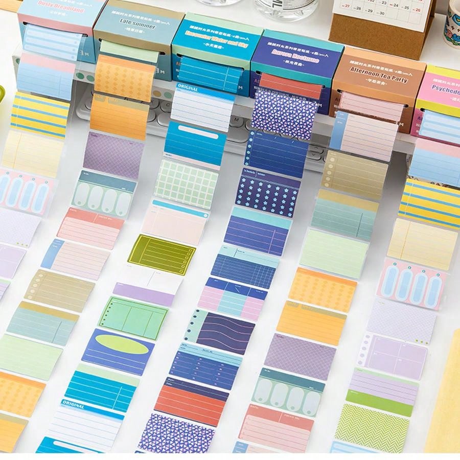 1 Box/70pcs High Viscosity Scroll-Style Sticky Notes For Students ...