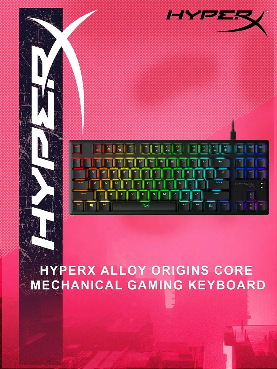 HyperX HyperX Alloy Core RGB Clavier de jeu à membrane avec touches ...