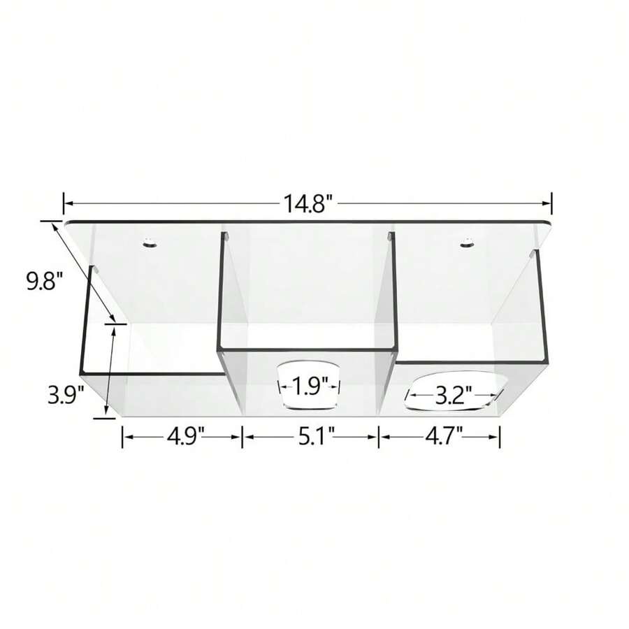 Sunvivi Acrylic Hygiene Dispenser Sanitation Station With Three ...