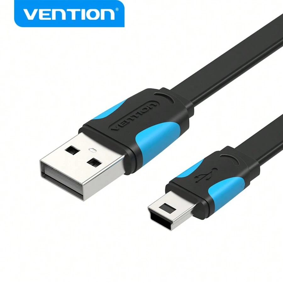 VENTION Mini USB Cable, USB A To Mini USB 2A Fast Charging Premium Flat ...