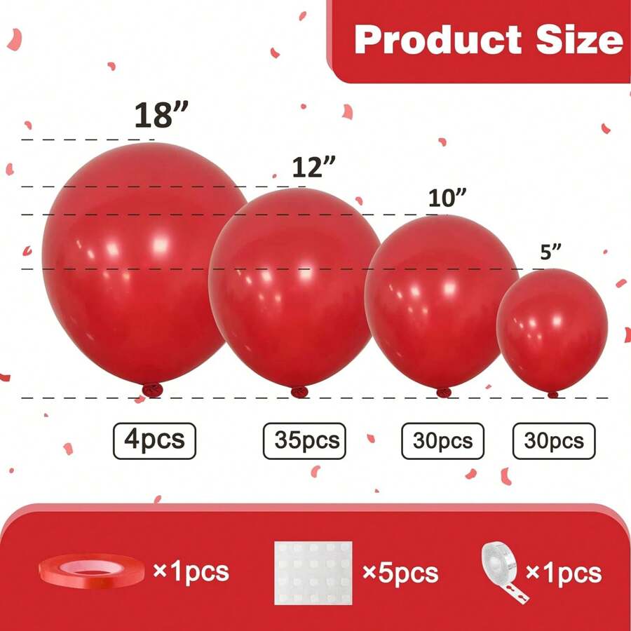 106pcs Balloon Garland Party Balloon Set Party Decorations Sizes Pack ...
