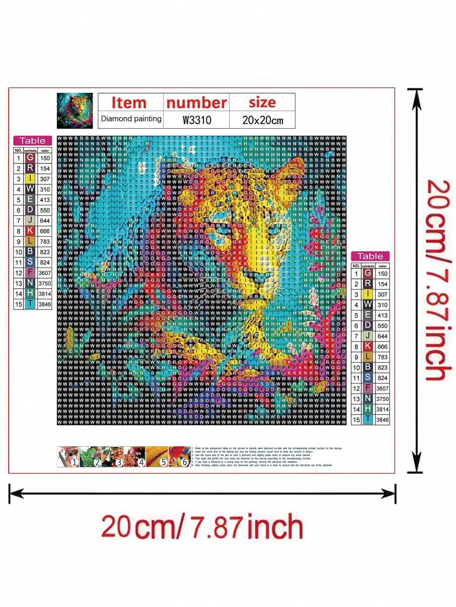 Cheetah Diy Diamond Painting Animal Art Handmade Home Decoration Gift ...