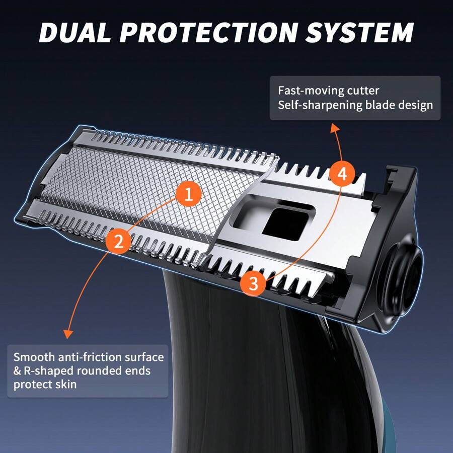 TRIMTITANS Body Hair Trimmer For Men, Mens Body Groomer With Beard ...