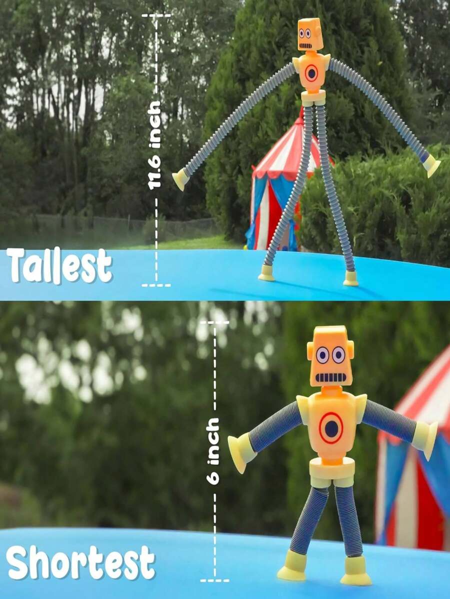 Suction Cup Robot Toy With Multiple Variations, Lovely Stretchable And ...