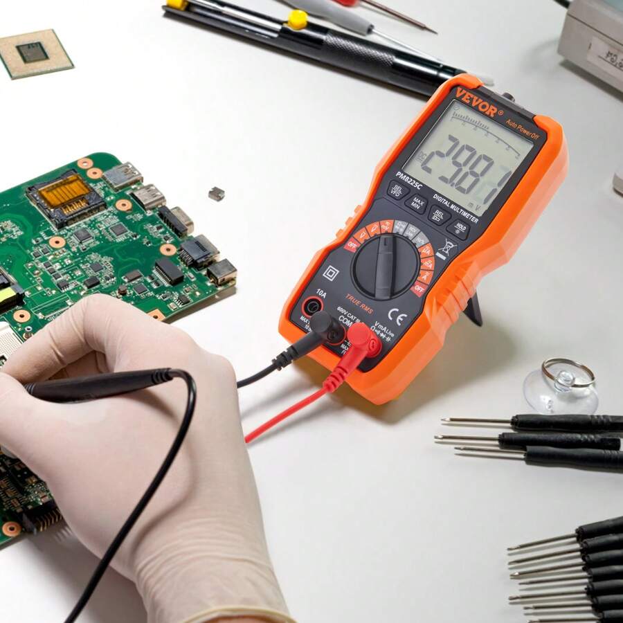 VEVOR Digital Multimeter, 4000 Counts, Multimeter Tester DC AC ...