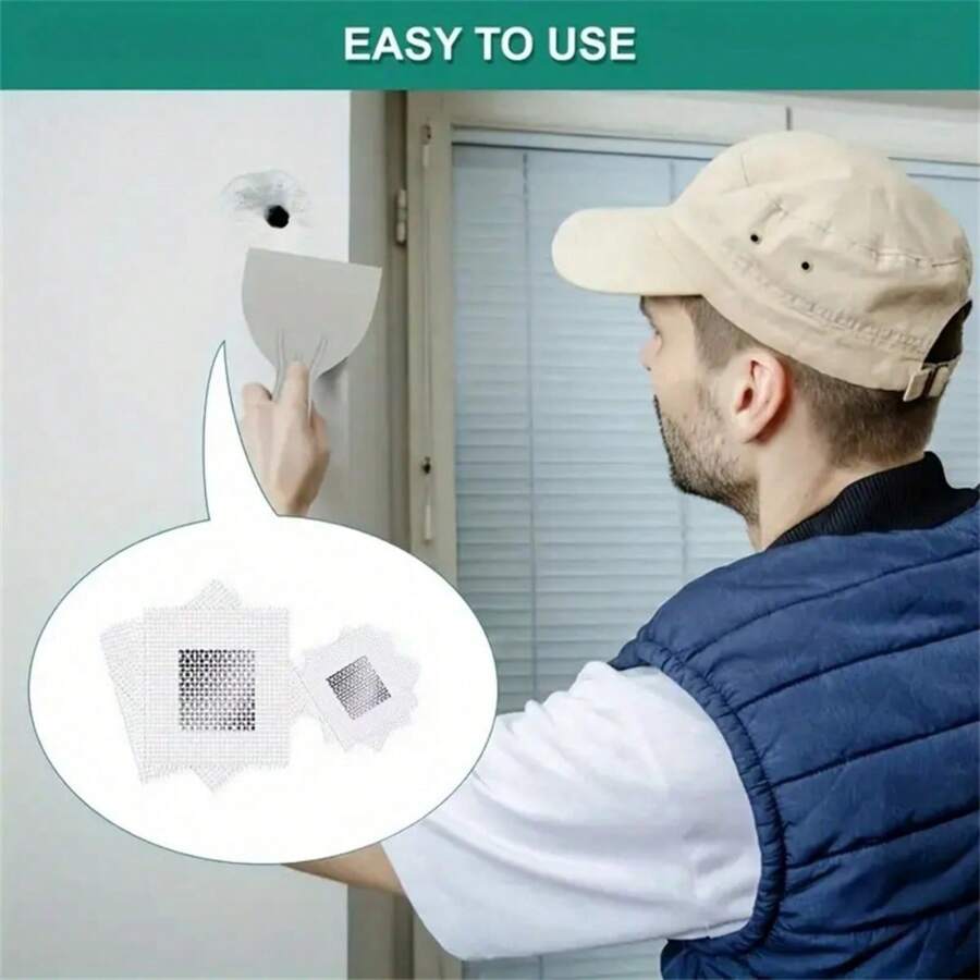 10pcs Drywall Patch Repair Kit, Including Aluminum Repair Patch, Fiber ...