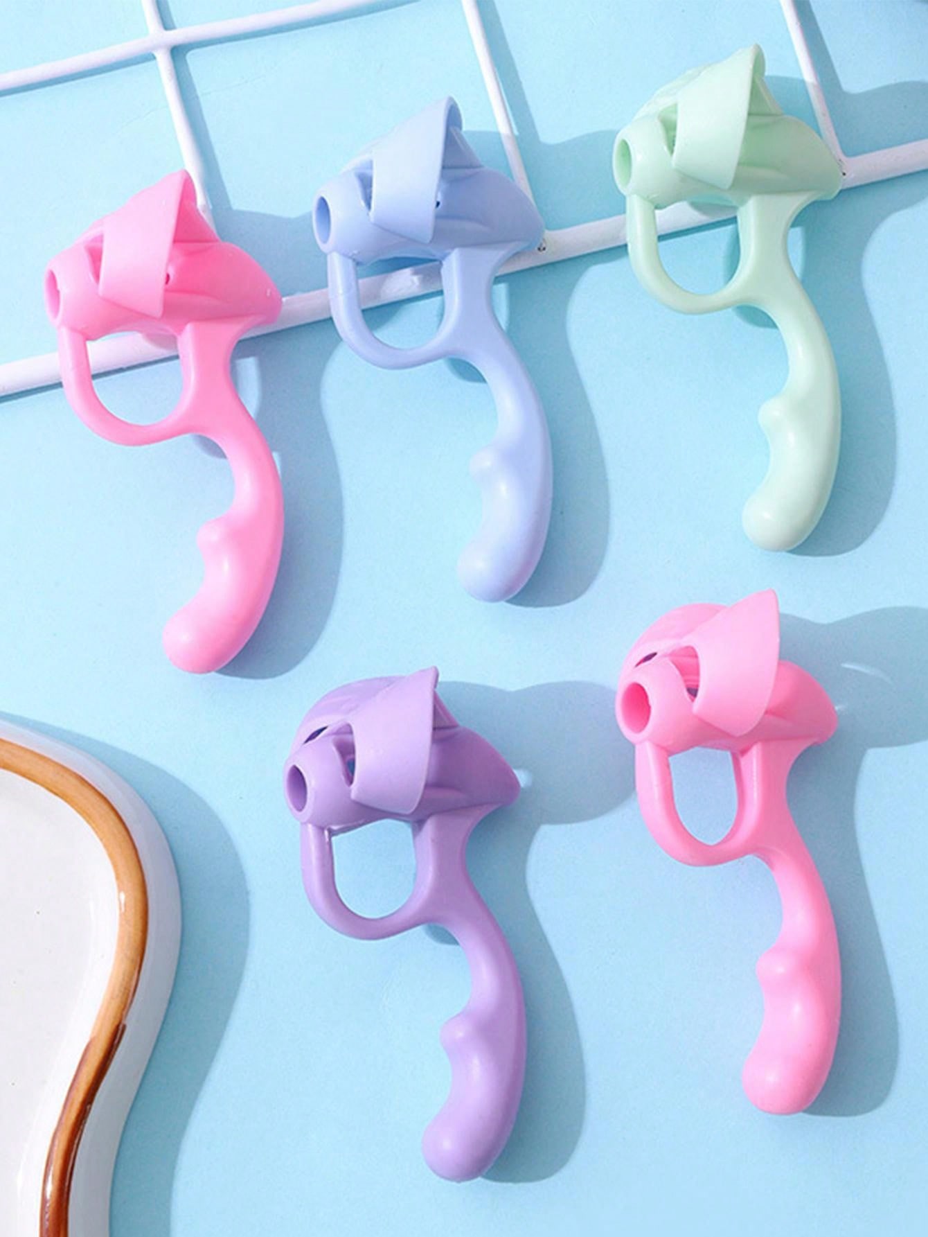 1pc Colorful Finger Pen Holder Corrector For Correcting Writing Posture ...