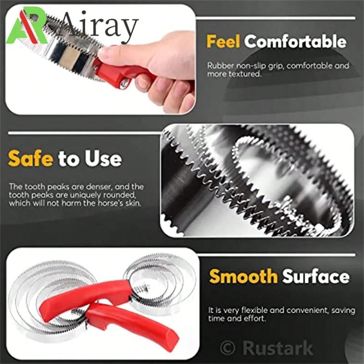 1pc Four Ring, Five Ring, Six Ring Serrated Comb For Ox, Sheep, Horse ...