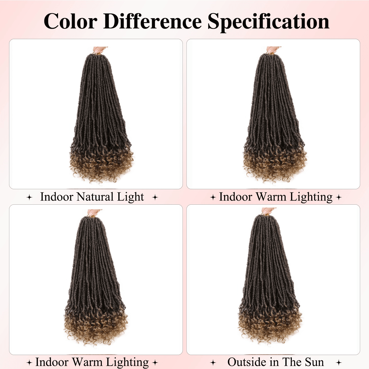 2 Packs 24 Strands Black Pre-Twisted Soft Locs Synthetic Dreadlock ...