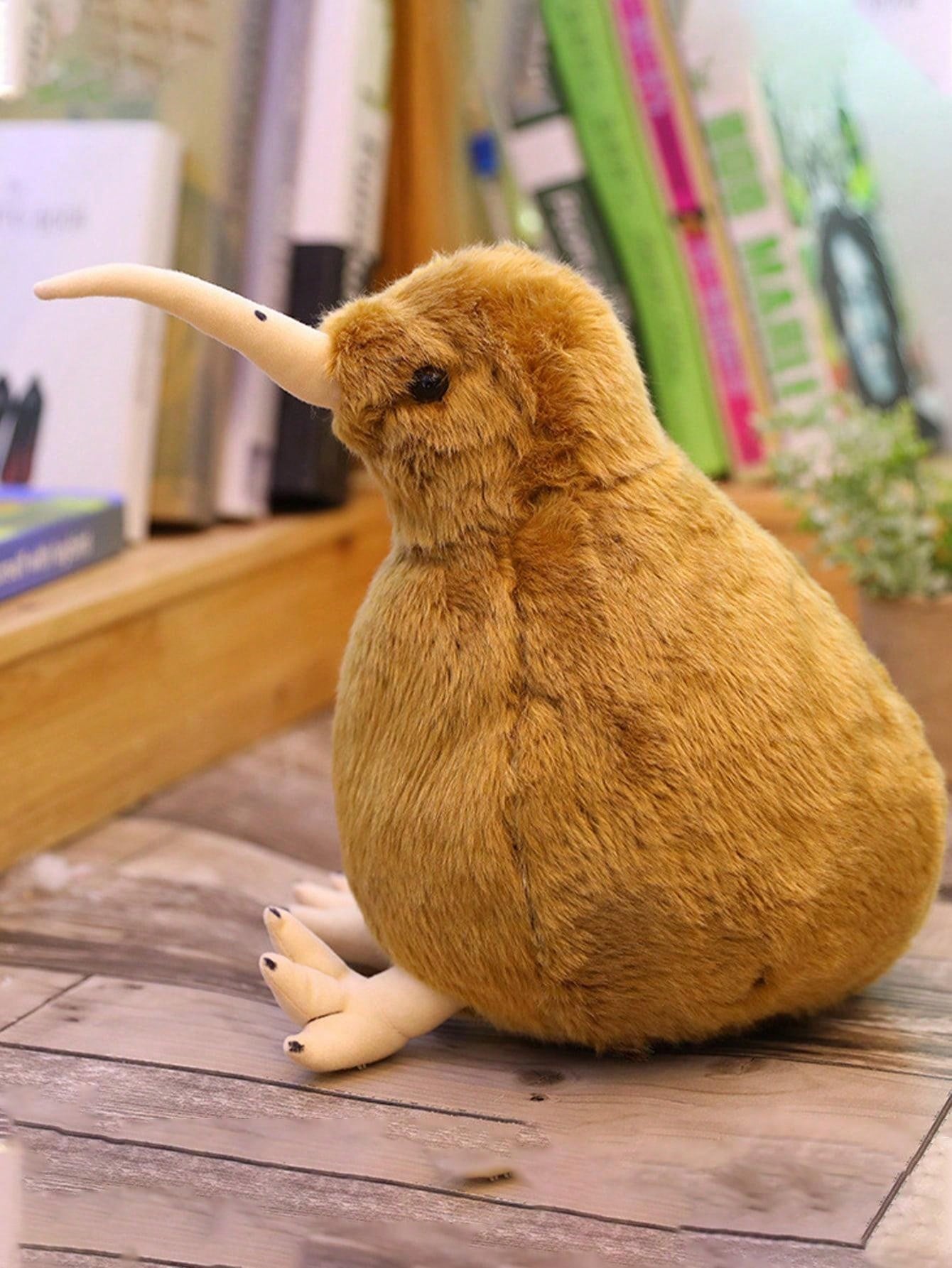 7.1inch Lifelike Kiwi Bird Plush Toy Kiwi Bird Stuffed Animal Soft Toy Lifelike Furry Bird Cute ...