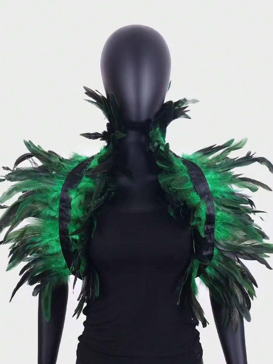 New Arrival Feather Shawl Vest For Festival Decoration, Masquerade ...