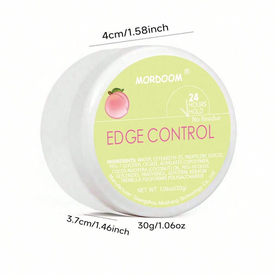 30g Strong Hold Hair Edge Control Wax Non-Greasy Edge Smoother Hair ...