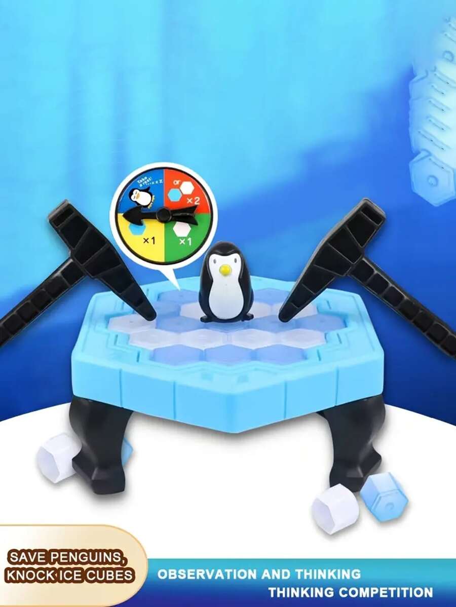 Interactive Penguin Ice Breaking Assembly Toy Set, Penguin Ice Cube ...