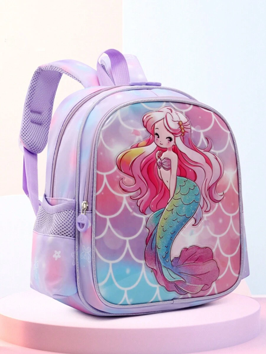Cute Cartoon Style Mini School Bag, Cute Mermaid Design School Bag ...