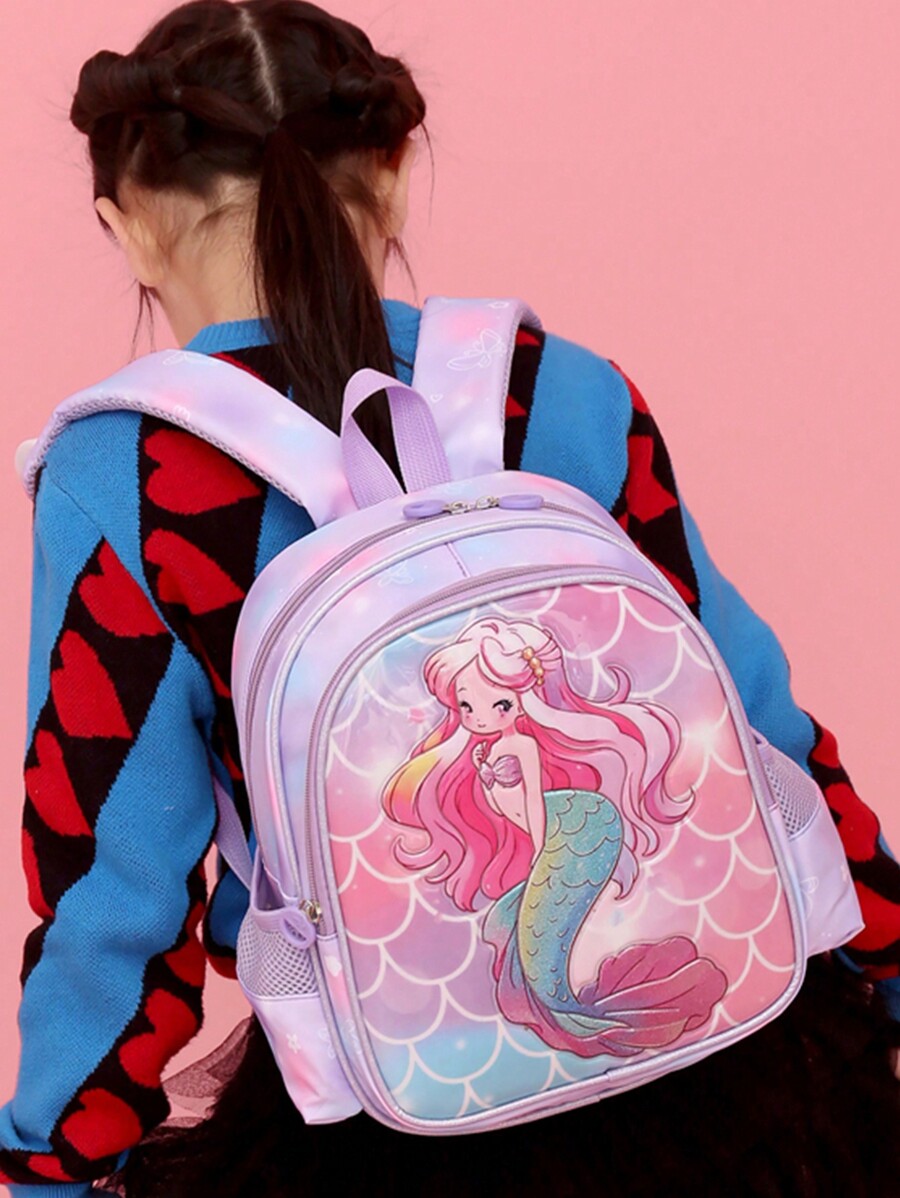 Cute Cartoon Style Mini School Bag, Cute Mermaid Design School Bag ...