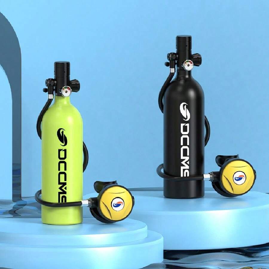 DCCMS Mini Scuba Tank Diving Gear For Diver 1L Mini Scuba Tank Oxygen ...