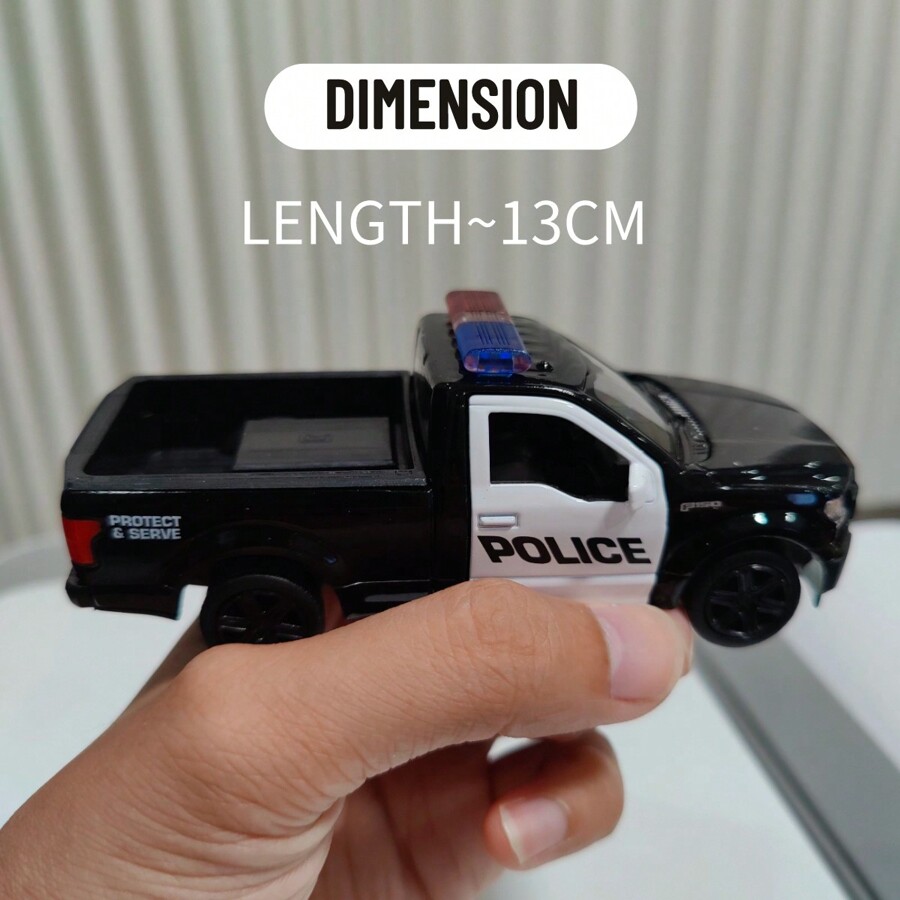 Makeda 1/36 F150 Raptor Cops Police SWAT Car Replica Model Scale Metal ...