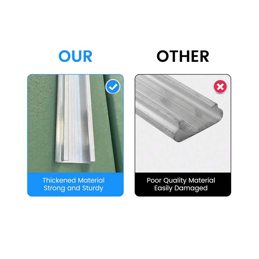 Spring Wire And Lock Channel For Greenhouse,6.6 FT Aluminum Alloy Lock ...