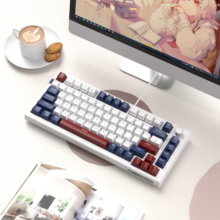 MageGee MK-Sky81 Mechanical Game Keyboard Hot Swappable Newly Upgraded ...