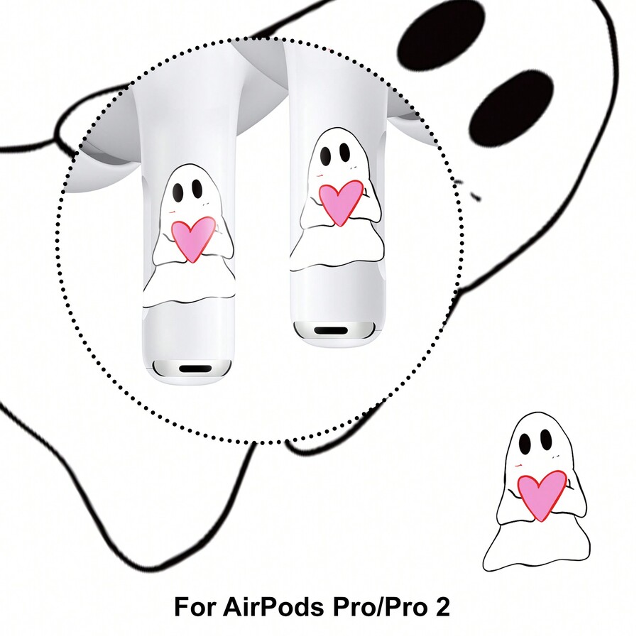 ROCKBEAR Ghost Skin Covers For AirPods Pro 2nd Generation, Love Heart ...