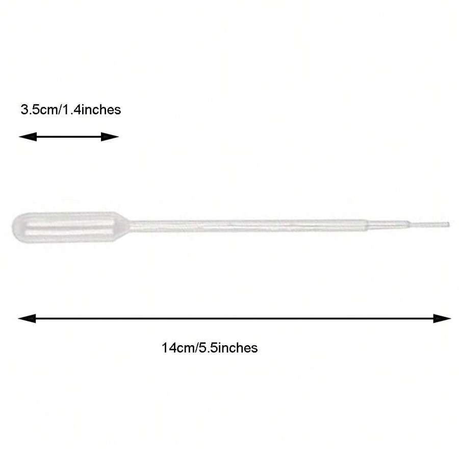 300pcs 1ml Disposable Plastic Clear Liquid Dropper Transfer Pipette Eye ...