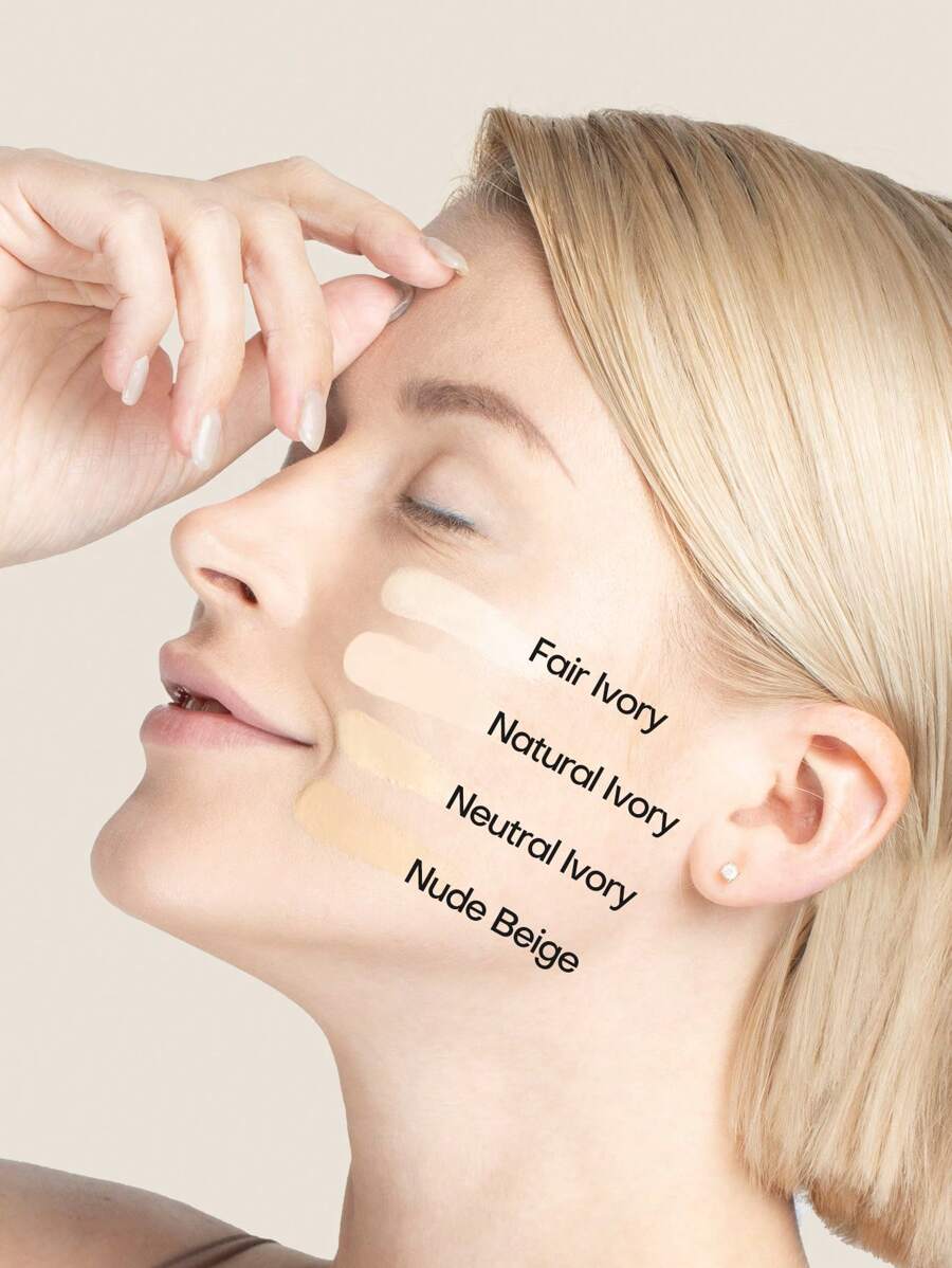 MISTINE Full Coverage Foundation Makeup Dewy Finish For 24H Longwear ...