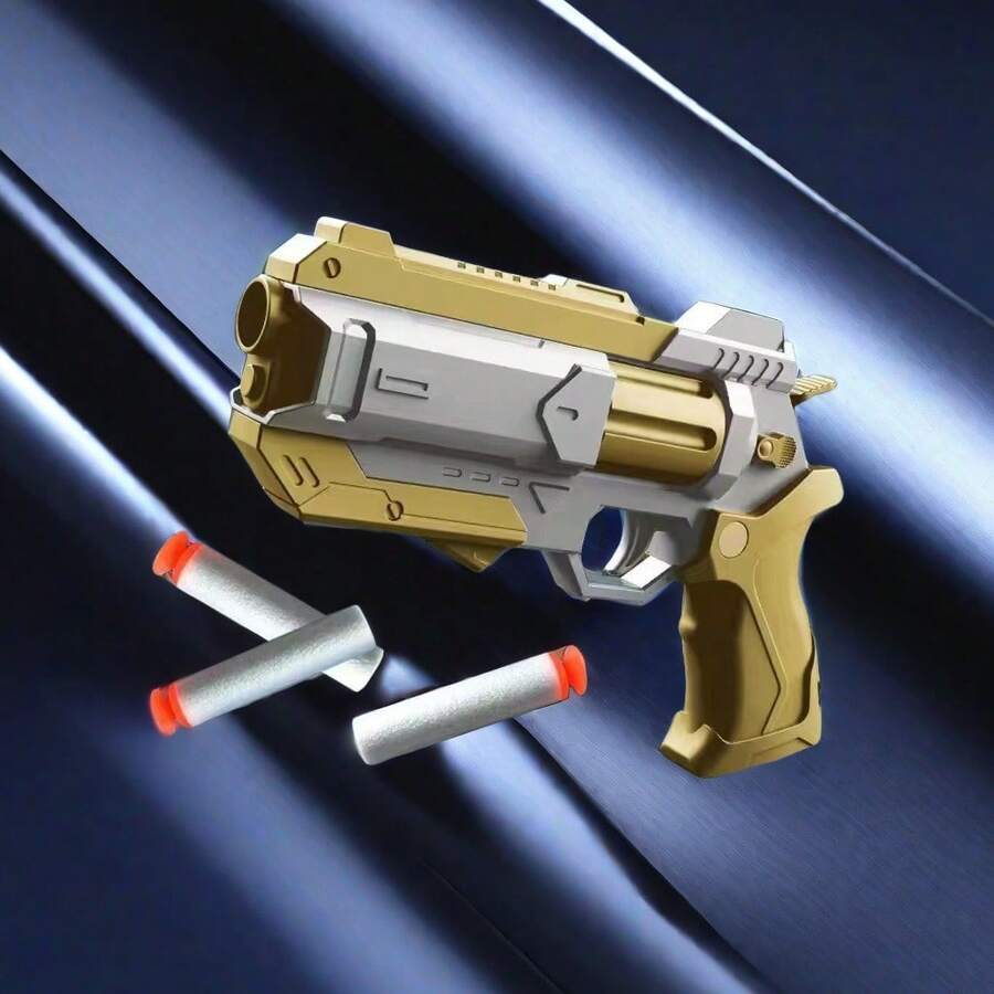 1pc Manual Gel Ball Splash Toy Gun Shell Ejecting Spring-Powered Soft ...