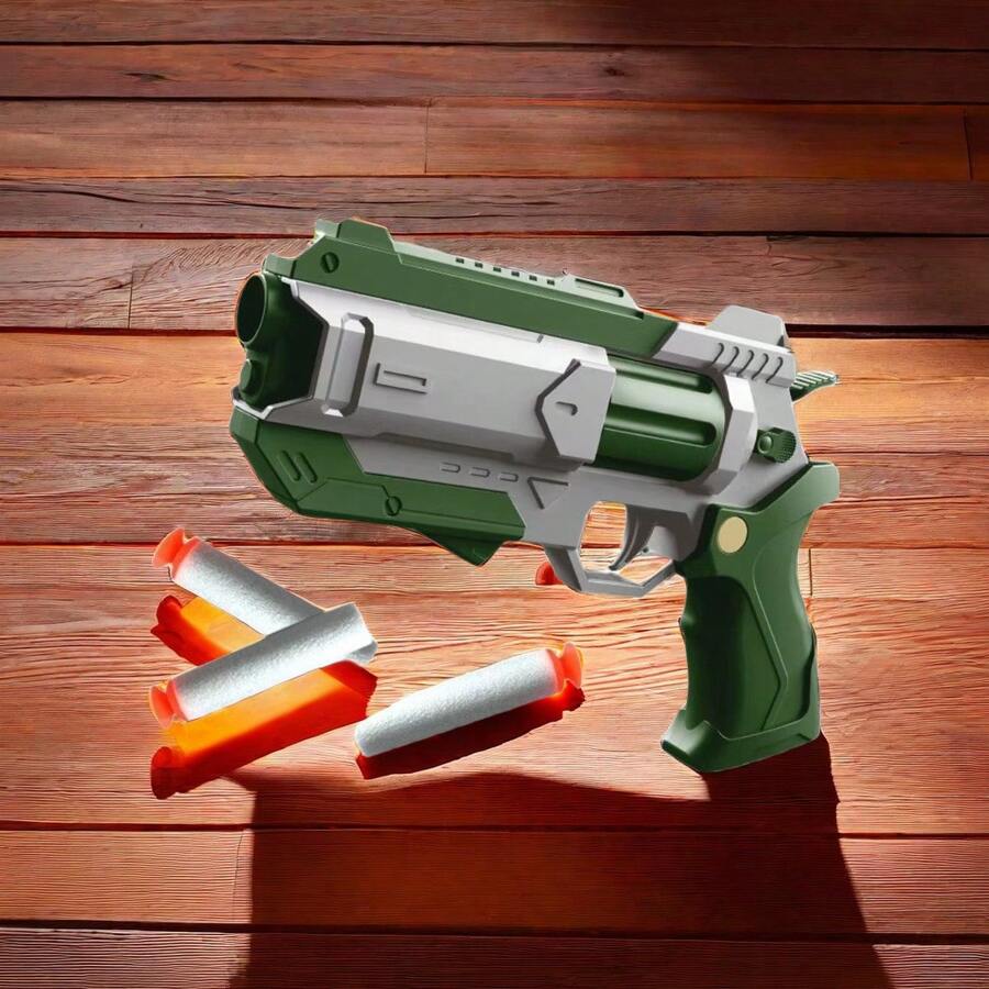 1pc Manual Gel Ball Splash Toy Gun Shell Ejecting Spring-Powered Soft ...