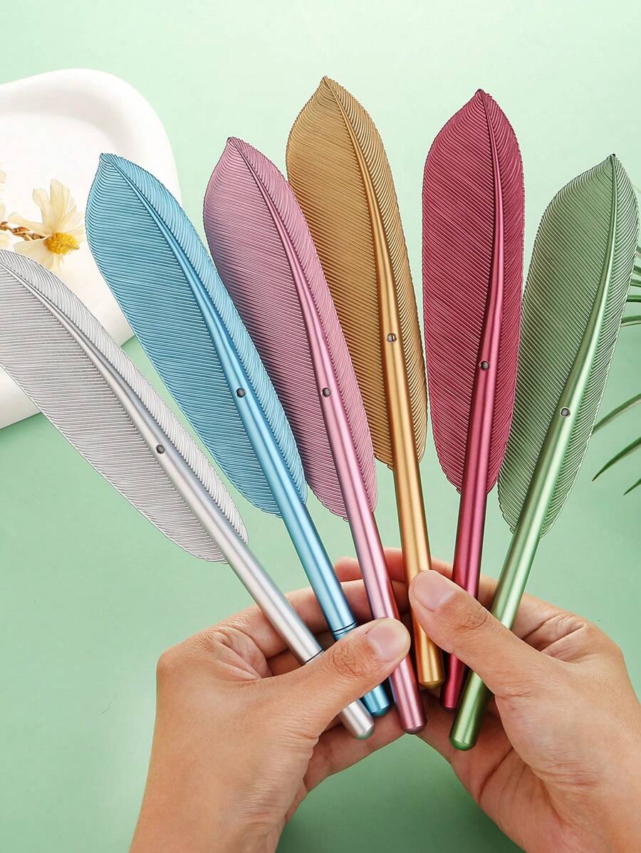 1pc/6pcsMix And Match Color Vintage Quills Vintage Quills Gel Pen Black ...