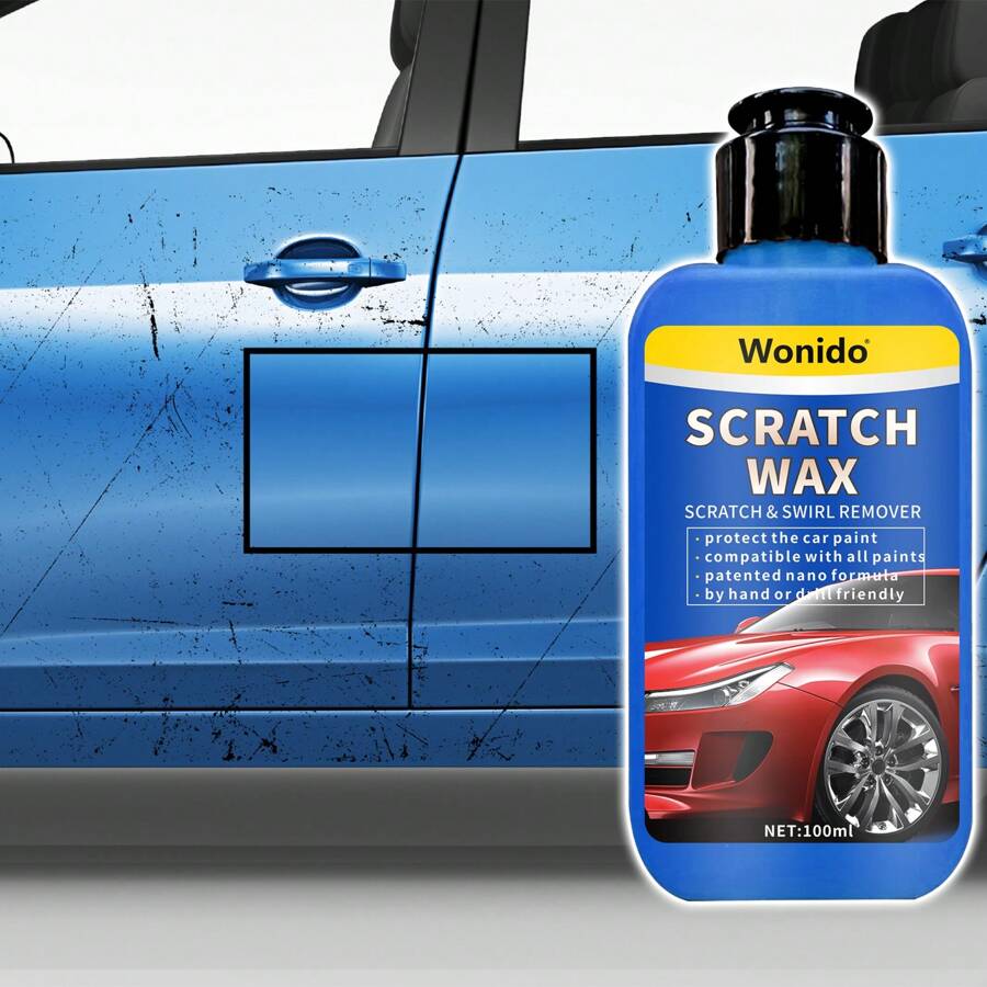 Wonido Universal Scratch Wax - 100ml/3.38oz Car Scratch Remover, Paint ...
