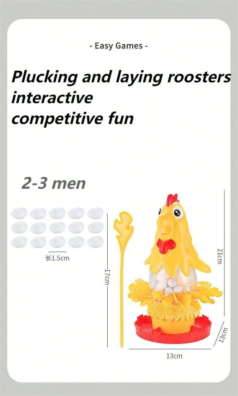 Chicken Feather Plucking Egg Laying Board Game, Fun Party Game For ...