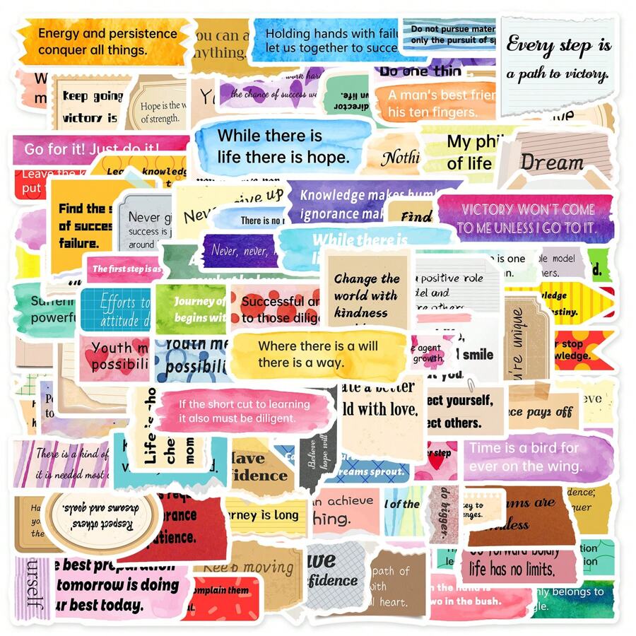 100pcs Inspirational Stickers For Adults, Motivational Positive ...