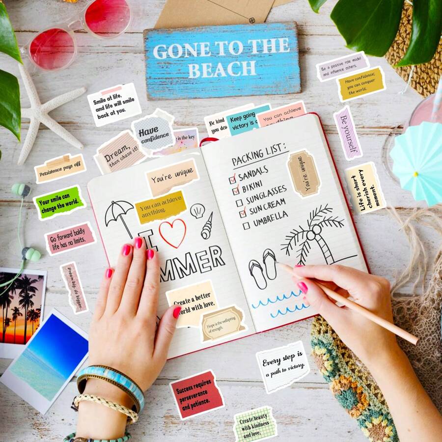 100pcs Inspirational Stickers For Adults, Motivational Positive ...