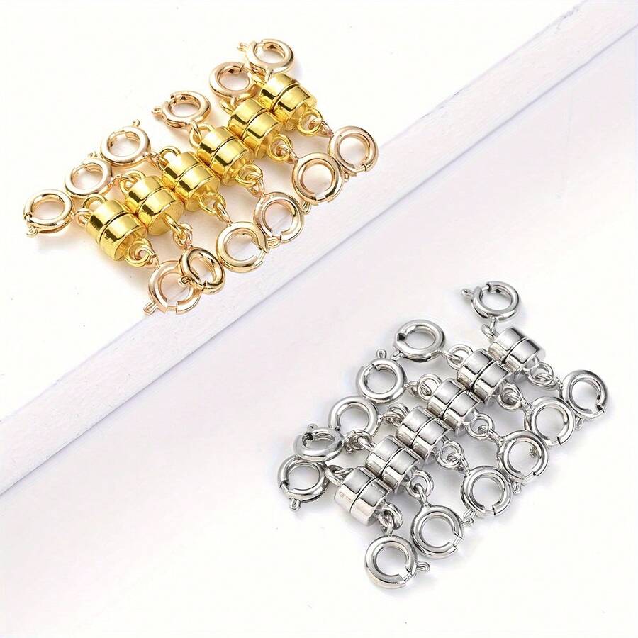 Stainless Steel Magnetic Clasps For Necklace Making With Gold-Plated ...