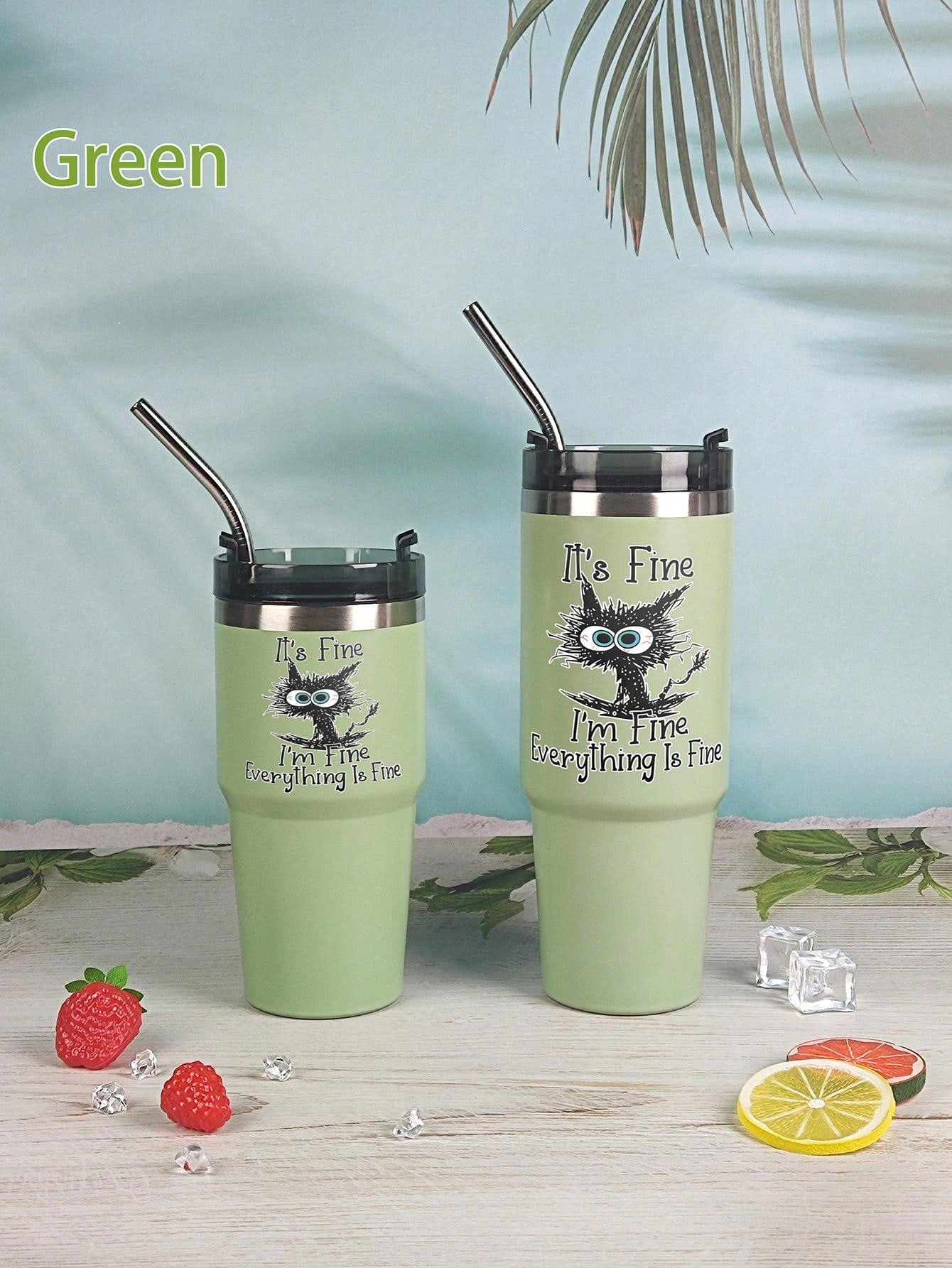 1pc, 20oz/30oz Stainless Steel Coffee Mug, Poor Cat Coffee Cup, Its ...